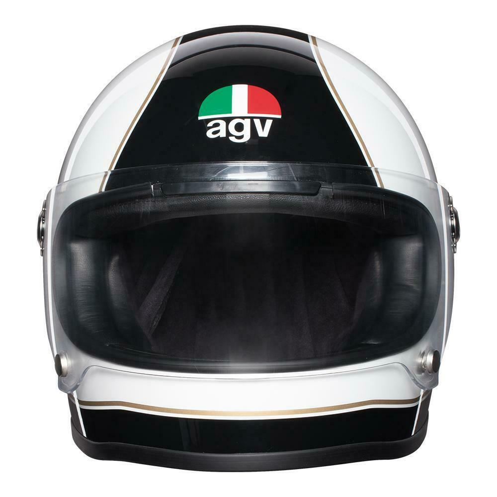 AGV X3000 Super AGV black / white motorcycle full face classic retro helmet