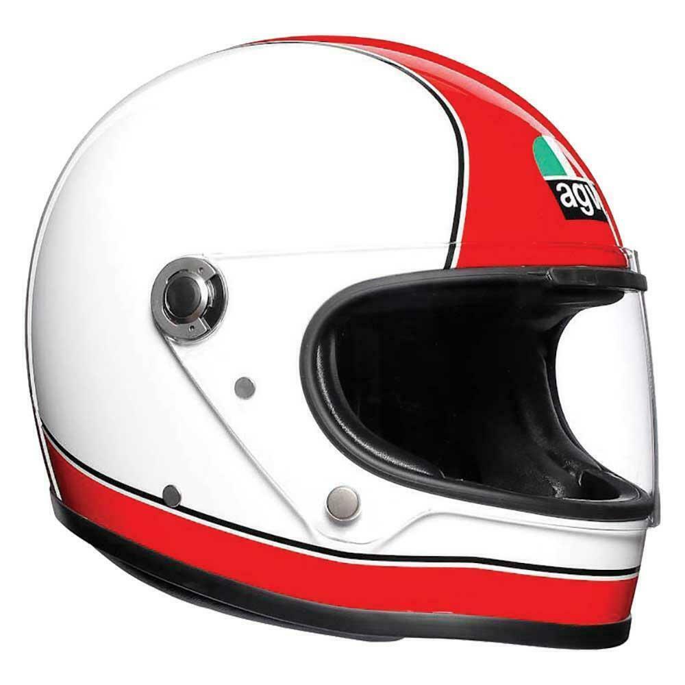 AGV X3000 Super AGV red / white motorcycle full face classic retro helmet